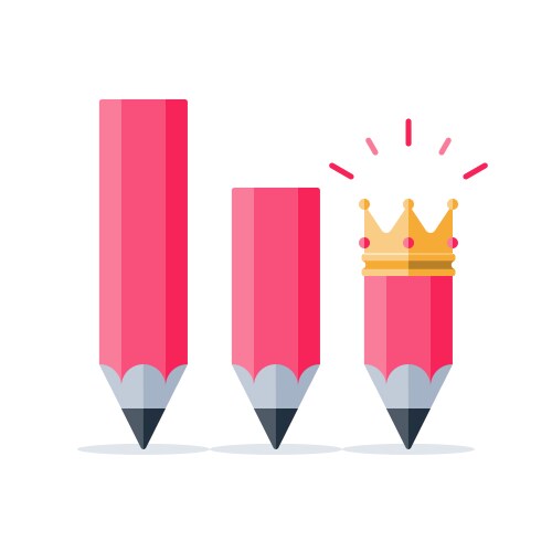 Long and short Royalty Free Vector Image - VectorStock