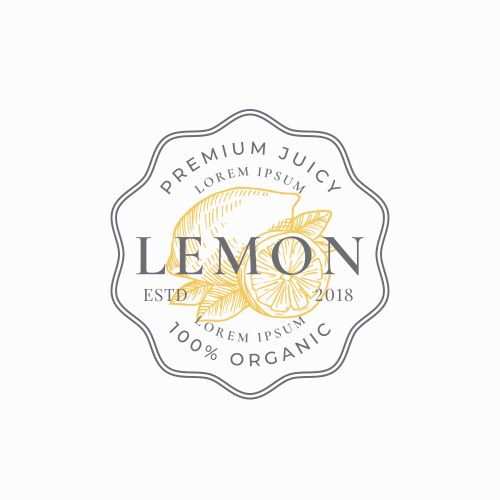 Hand drawn lemon sketch Royalty Free Vector Image