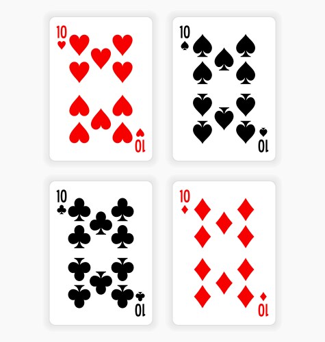 Grunge playing cards Royalty Free Vector Image