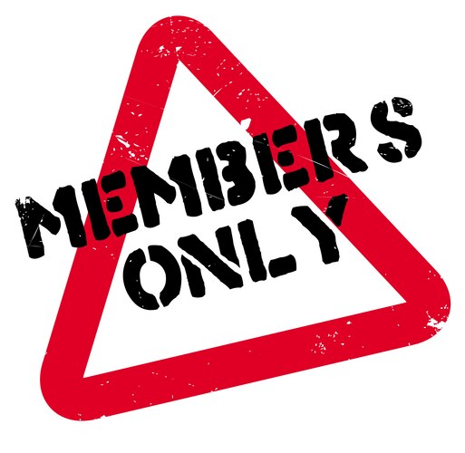 Members only sign Vector Images & Graphics for Commercial Use | VectorStock