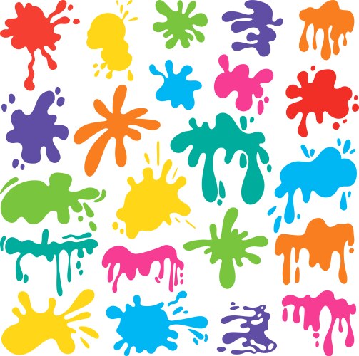 Cute cartoon drops funny drop emotional droplets Vector Image