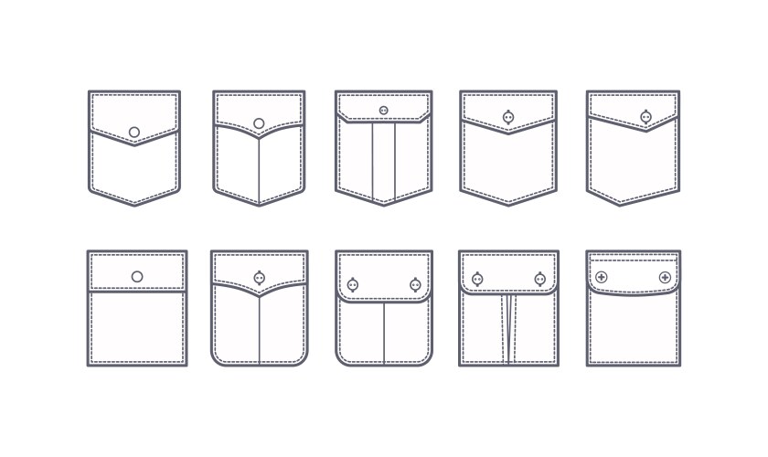 Pocket Royalty Free Vector Image - VectorStock