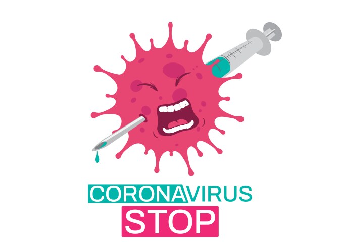 Coronavirus icon or logo epidemic disease Vector Image