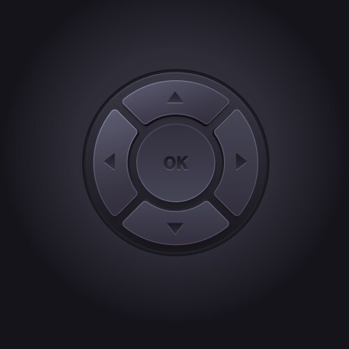 Dark web ui elements Royalty Free Vector Image