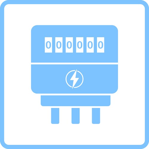 Electric meter icon Royalty Free Vector Image - VectorStock