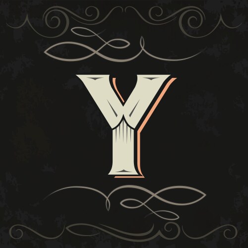 Calligraphy alphabet y letter Vector Images & Graphics for Commercial ...