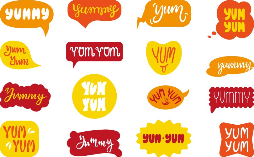 Word Yum Lettering Vector Images (over 100)