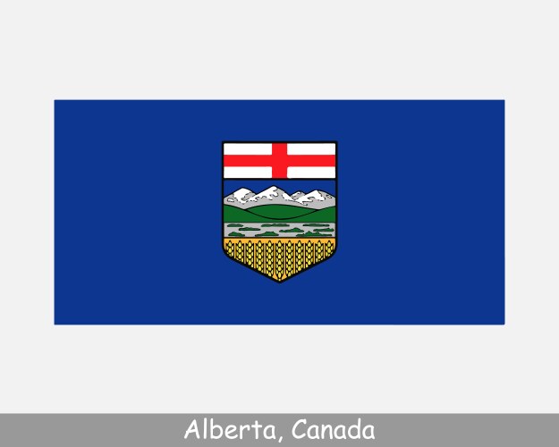 Alberta flag Royalty Free Vector Image - VectorStock