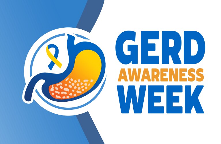 Gerd awareness week for all gerd sufferers Vector Image