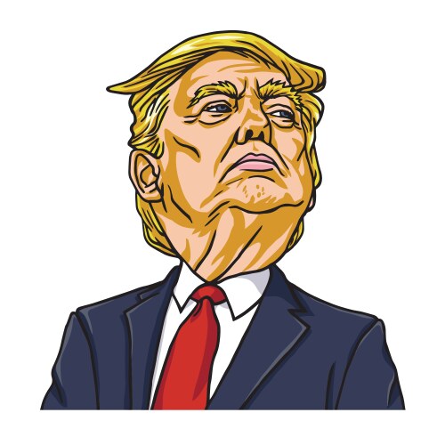 Cartoon trump Vector Images & Graphics for Commercial Use | VectorStock