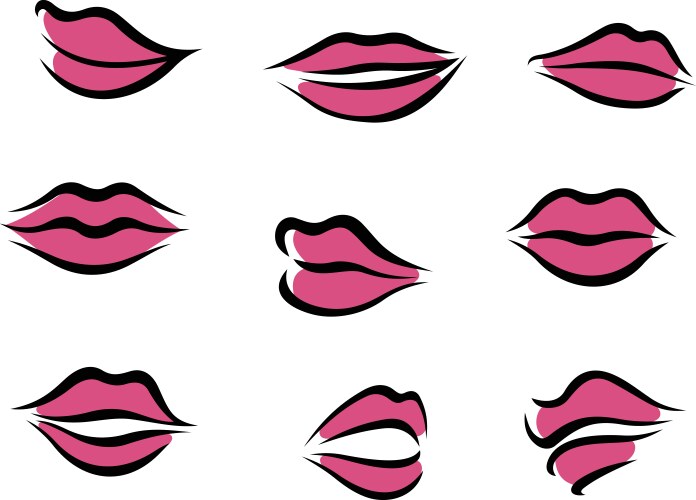 Cartoon Lips Vector Images (over 37,000)