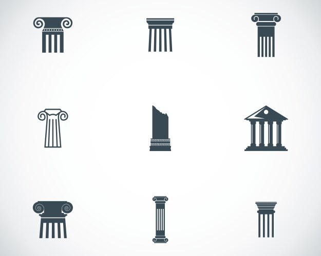 Pillar Art Icons Royalty Free Vector Image Vectorstock