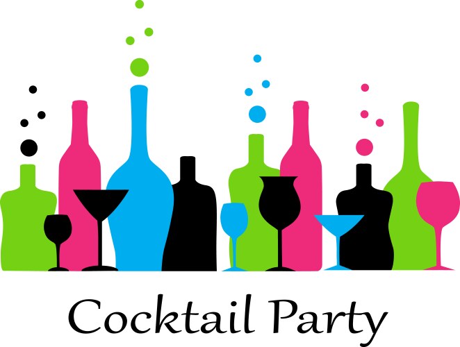 Party glasses Royalty Free Vector Image - VectorStock