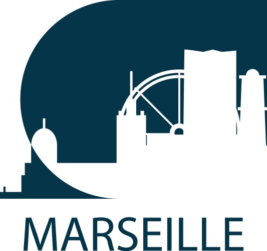Marseille logo Royalty Free Vector Image - VectorStock