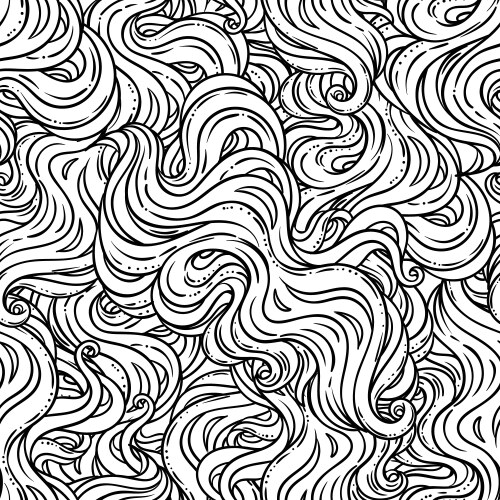 Seamless abstract hand-drawn pattern Royalty Free Vector