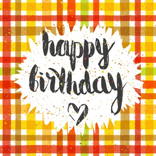 Happy birthday red banner Royalty Free Vector Image