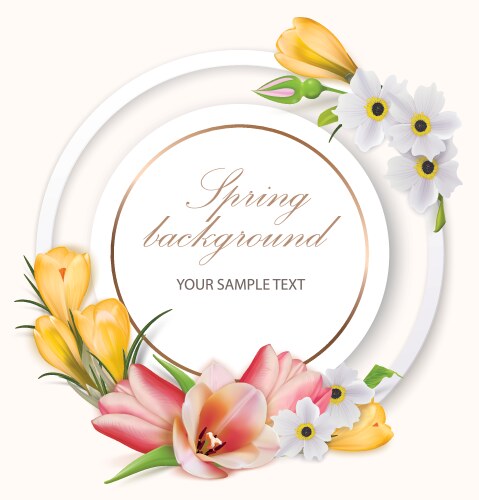 Spring song background Royalty Free Vector Image