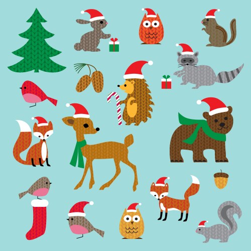 Christmas Animals Vector Images (over 100,000)