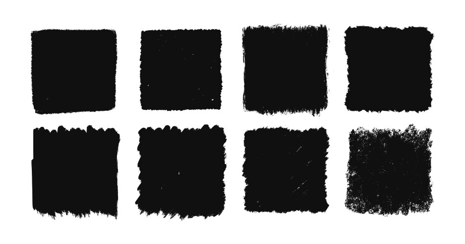 Grunge square template backgrounds hand drawn Vector Image