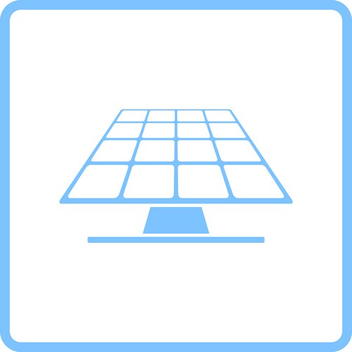 Solar energy panel icon Royalty Free Vector Image
