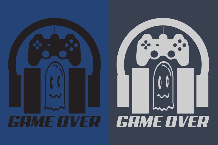 Game over Royalty Free Vector Image - VectorStock