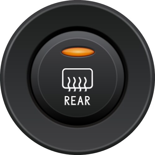 Car dashboard elements with black push buttons Vector Image