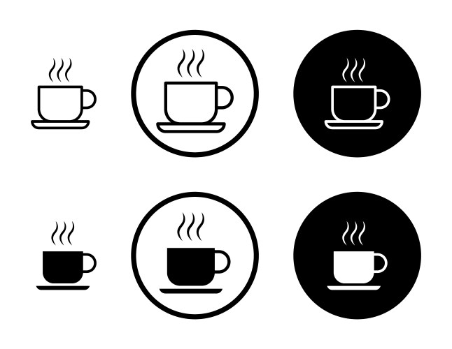 Coffee pot icon set Royalty Free Vector Image - VectorStock