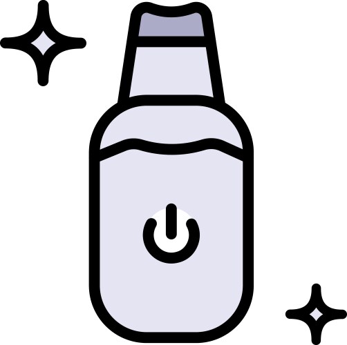 Facial skin cleaner icon color face Royalty Free Vector