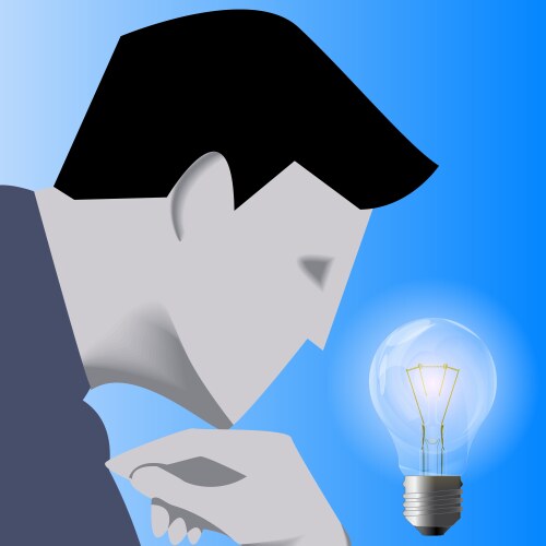 Idea born concept Royalty Free Vector Image - VectorStock