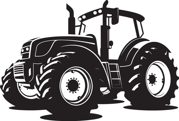 Farm fleet dynamic tractor logo design agritech Vector Image