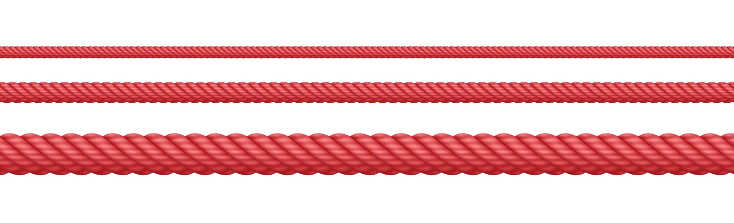 Realistic beige rope looped circle isolated white Vector Image