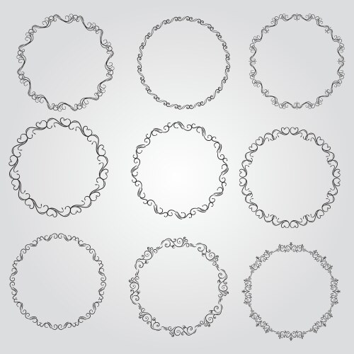 Round border Royalty Free Vector Image - VectorStock