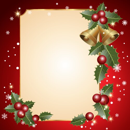 Christmas card with place for text Royalty Free Vector Image