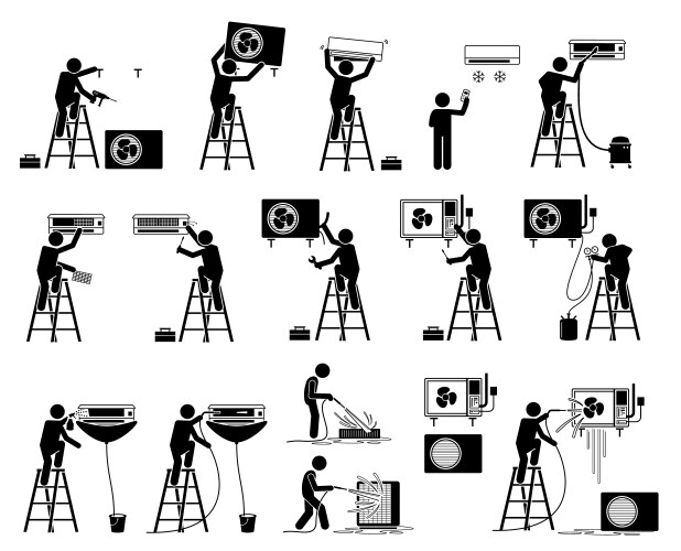 Air Conditioner Repair Vector Images (over 5,100)