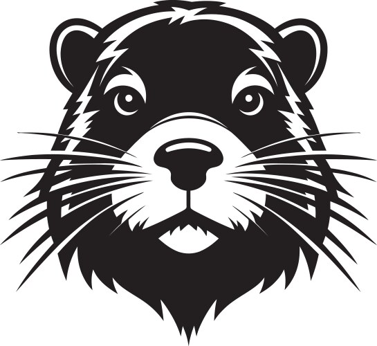 Beaver sovereign seal industrious logo Royalty Free Vector