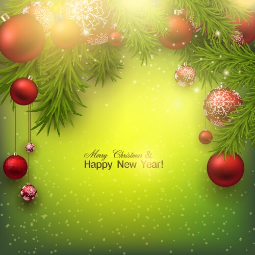 Background with purple christmas balls Royalty Free Vector