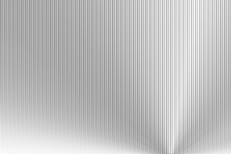 Ribbed glass effect 3d rectangular background Vector Image