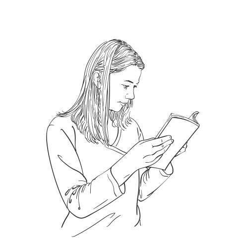 Reading time Royalty Free Vector Image - VectorStock