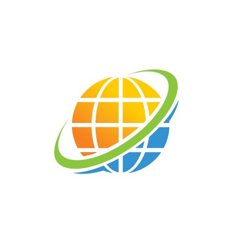 Global internet logo Royalty Free Vector Image