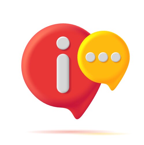 Important information sign Royalty Free Vector Image