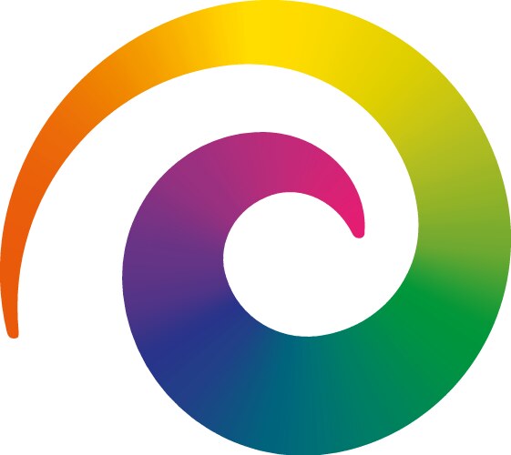 Rainbow circle logo Royalty Free Vector Image - VectorStock