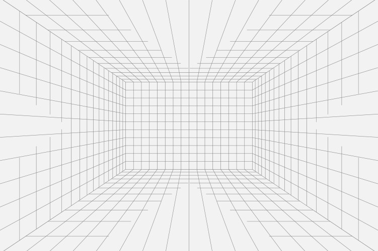 Abstract 3d infinity grid lines layout template Vector Image