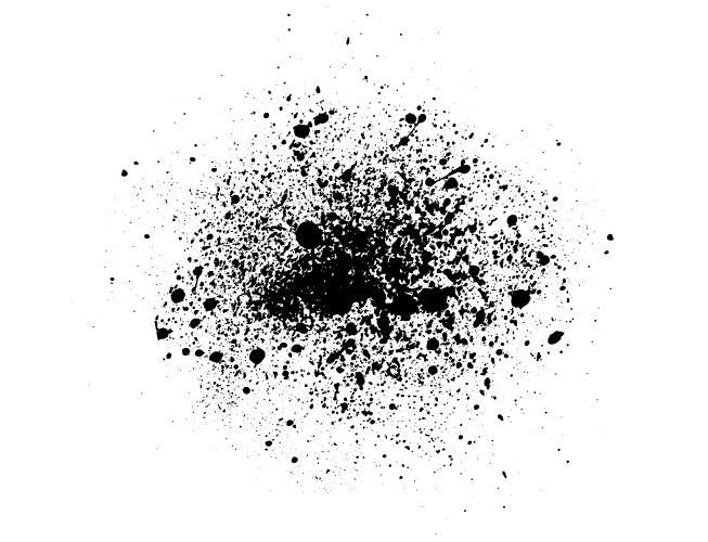 Elements of spray paint ink blots Royalty Free Vector Image