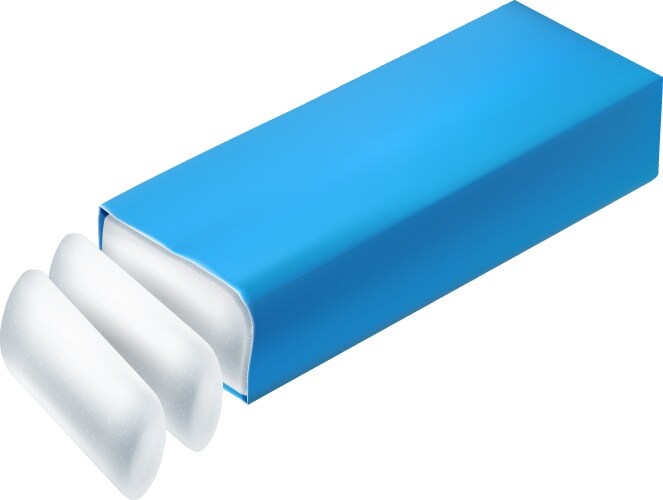 Gum sticks pack composition Royalty Free Vector Image