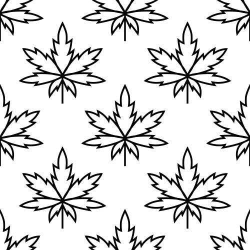 Black and White Cannabis Leaves Vector Images (over 3,300)