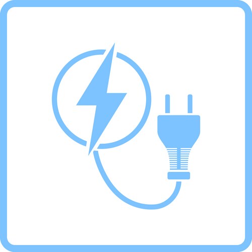 Man holding plug Royalty Free Vector Image - VectorStock