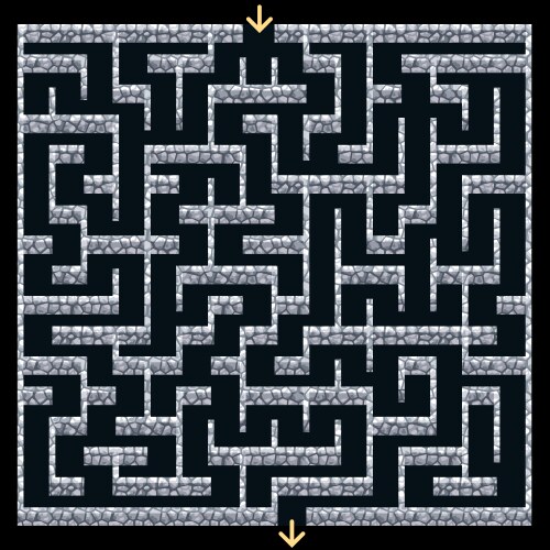 Pacman game with ghosts pill and cherry maze Vector Image