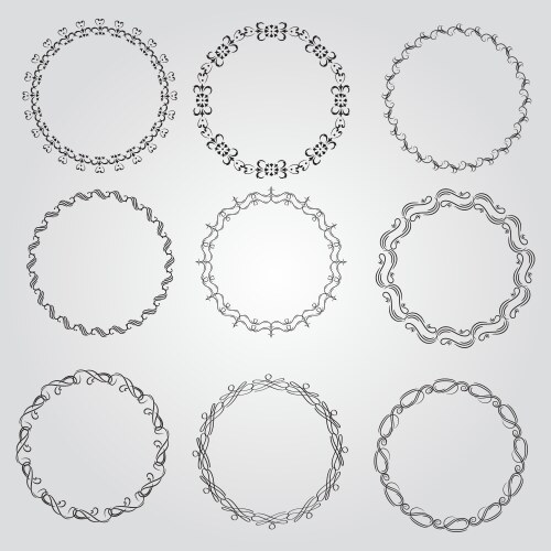 Round border Royalty Free Vector Image - VectorStock