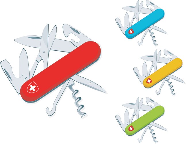 Swiss army knife Vector Images & Graphics for Commercial Use | VectorStock
