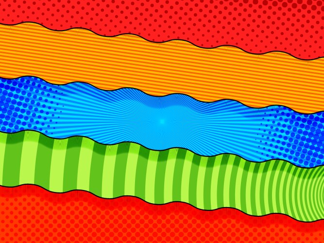 Comic colorful backgrounds Royalty Free Vector Image